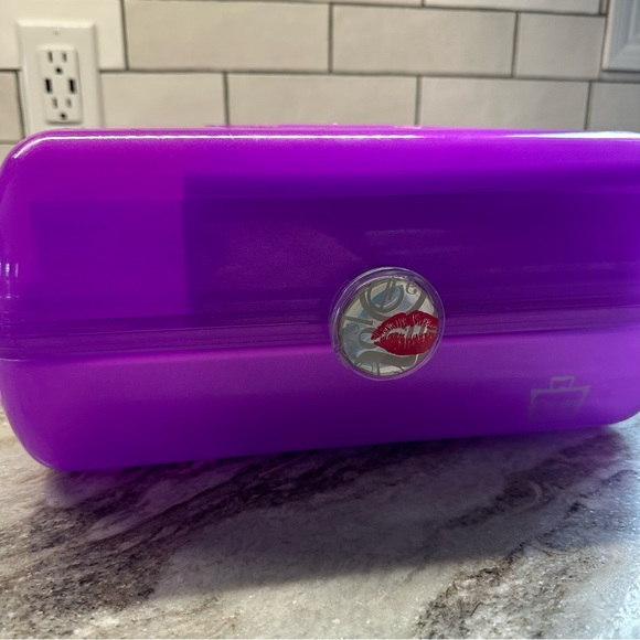 Caboodles | Makeup | Caboodles Purple Makeup Storage Case Lip Kiss ...